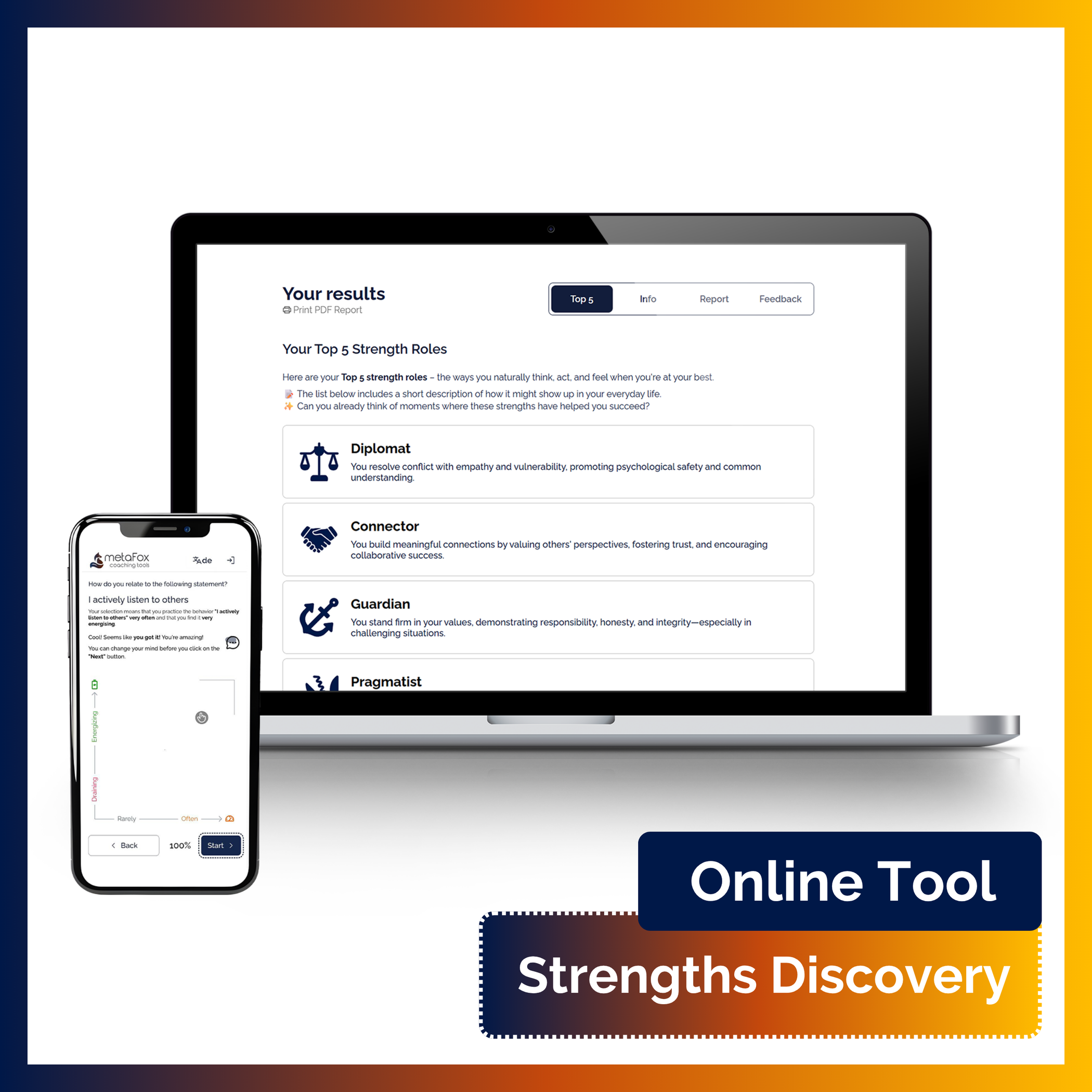 Strengths Discovery App - Assessment App for Strengths — metaFox.eu