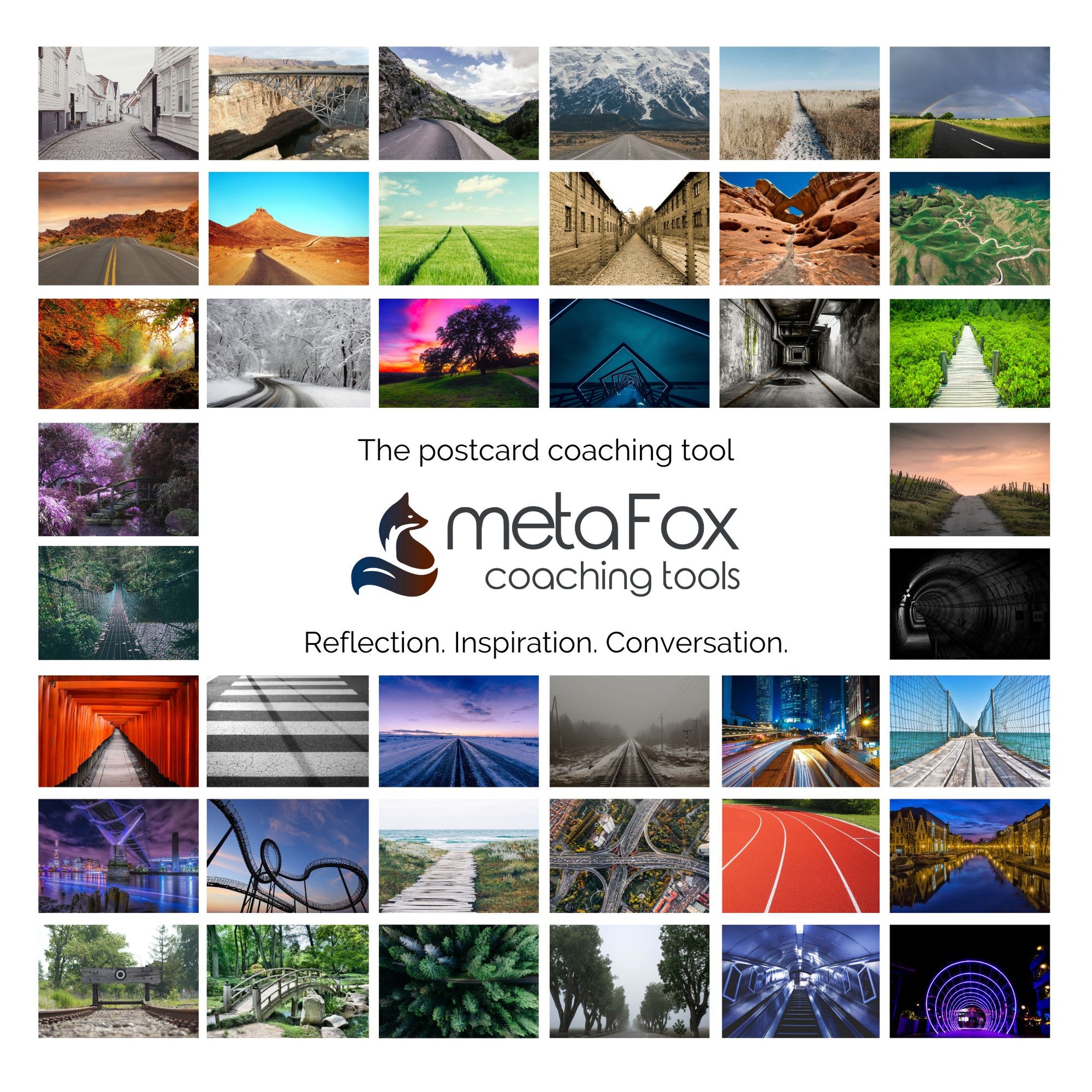 deep pictures "Pathways of Life" Photo Postcards — metaFox.eu
