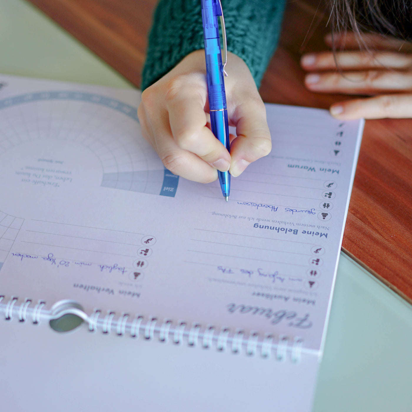 Habit Tracker – undated 12-month spiral tracker & wall calendar ...