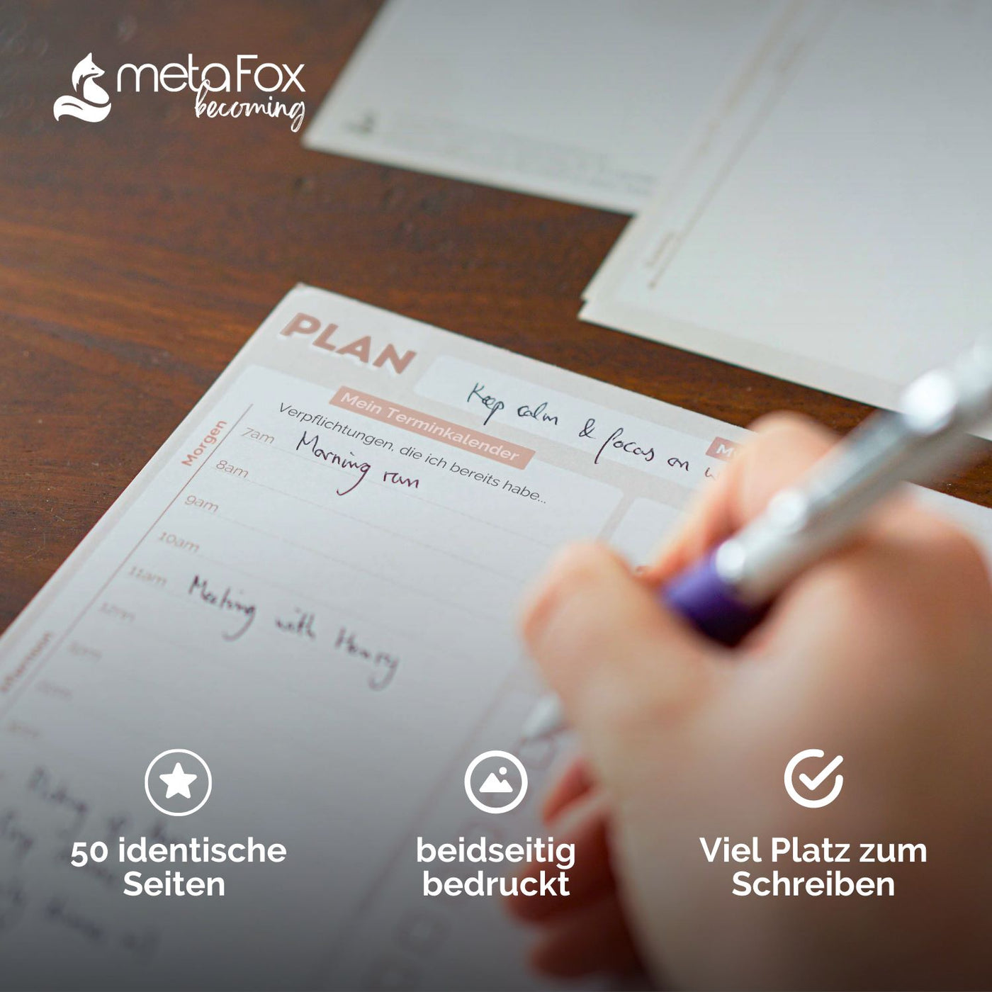 Daily Planner Notepad "A Good Day" — metaFox.eu